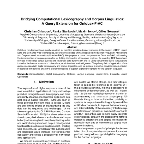 Bridging Computational Lexicography and Corpus Linguistics: A Query Extension for OntoLex-FrAC ...