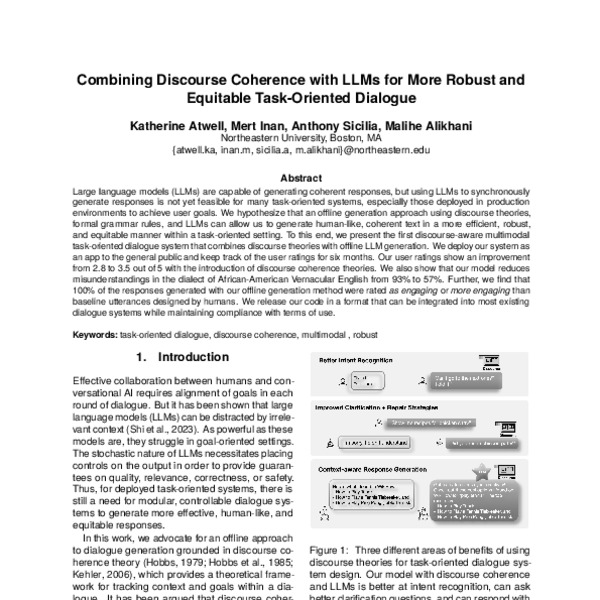 Combining Discourse Coherence with Large Language Models for More Inclusive, Equitable, and ...