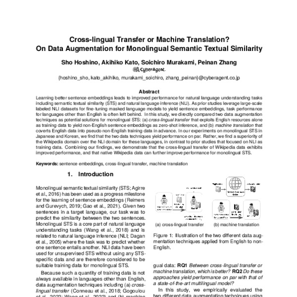 Cross-lingual Transfer or Machine Translation? On Data Augmentation for Monolingual Semantic ...