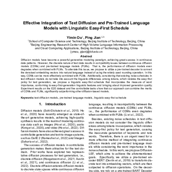 Effective Integration of Text Diffusion and Pre-Trained Language Models ...