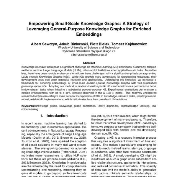 Empowering Small-Scale Knowledge Graphs: A Strategy of Leveraging ...