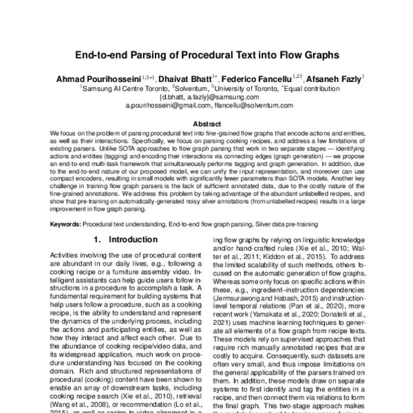 End-to-end Parsing of Procedural Text into Flow Graphs - ACL Anthology