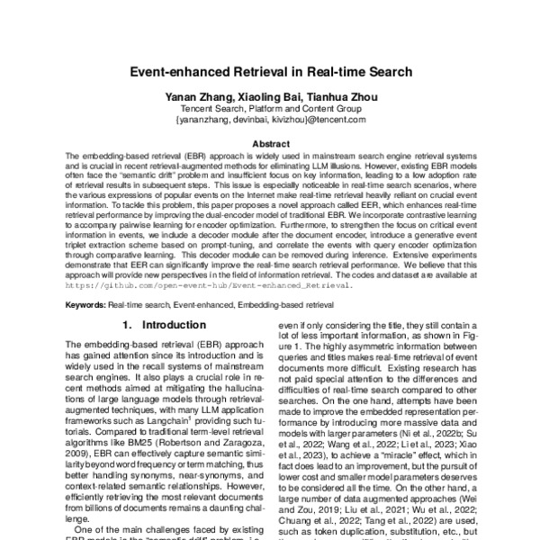 Event-enhanced Retrieval in Real-time Search - ACL Anthology