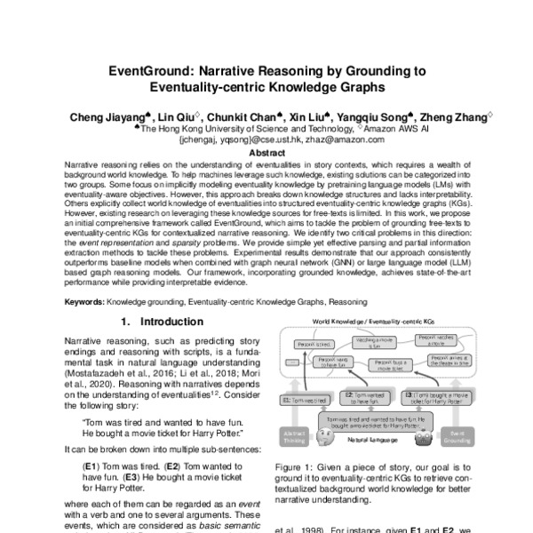 EventGround: Narrative Reasoning by Grounding to Eventuality-centric ...
