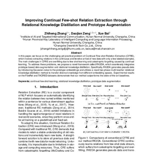 Improving Continual Few Shot Relation Extraction Through Relational Knowledge Distillation And
