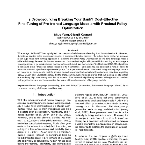 Is Crowdsourcing Breaking Your Bank? Cost-Effective Fine-Tuning of Pre ...