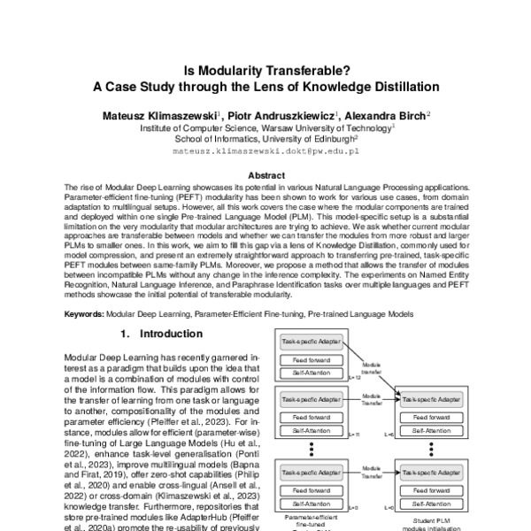 Is Modularity Transferable? A Case Study through the Lens of Knowledge ...