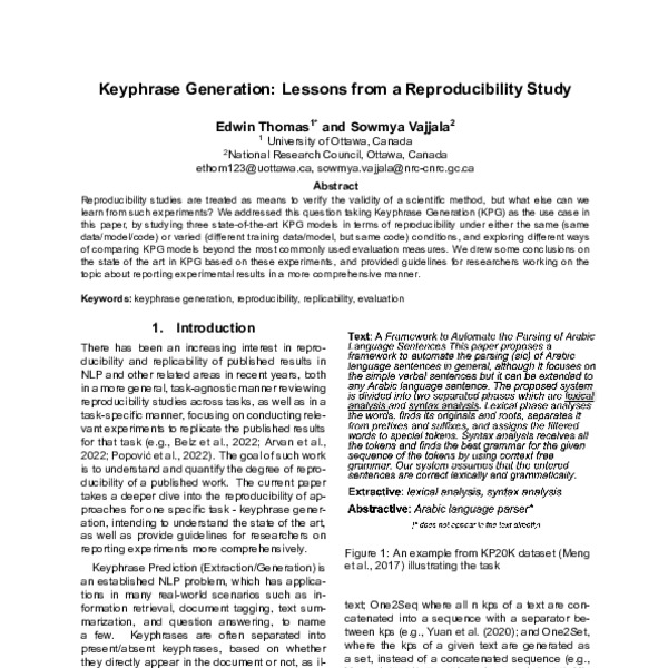 Keyphrase Generation: Lessons from a Reproducibility Study - ACL Anthology