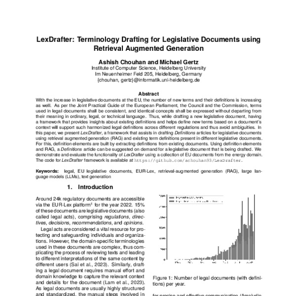 LexDrafter: Terminology Drafting for Legislative Documents Using Retrieval Augmented Generation ...