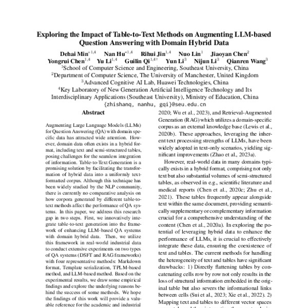 Exploring The Impact Of Table To Text Methods On Augmenting Llm Based Question Answering With
