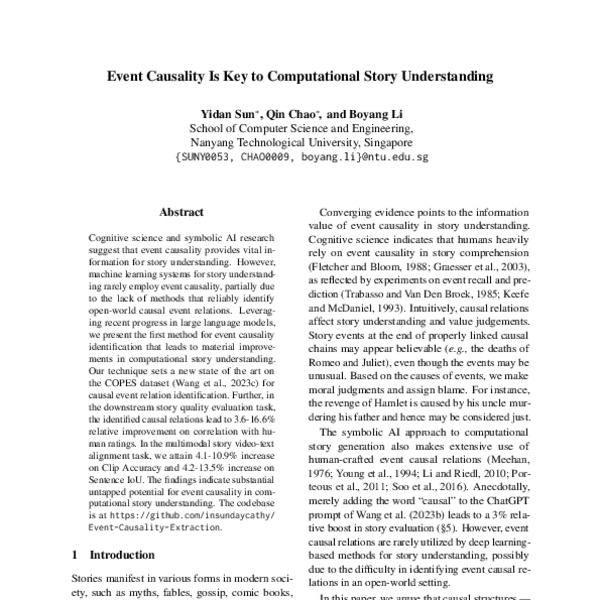 Event Causality Is Key to Computational Story Understanding - ACL Anthology