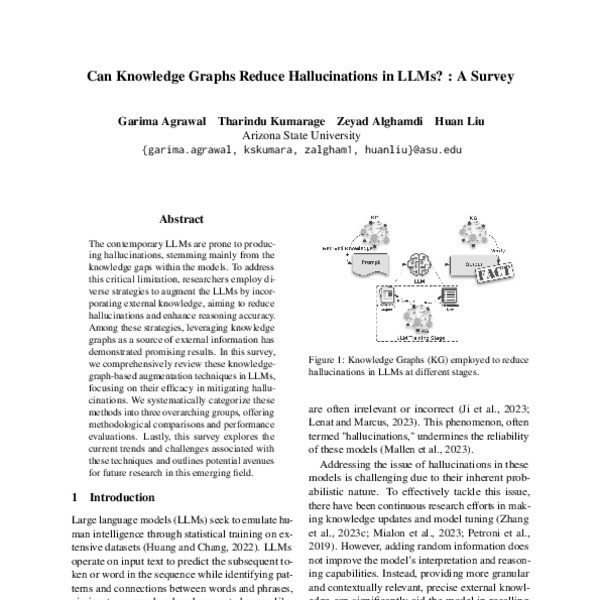Can Knowledge Graphs Reduce Hallucinations in LLMs? : A Survey - ACL Anthology