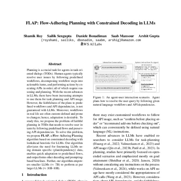 FLAP: Flow-Adhering Planning with Constrained Decoding in LLMs - ACL Anthology