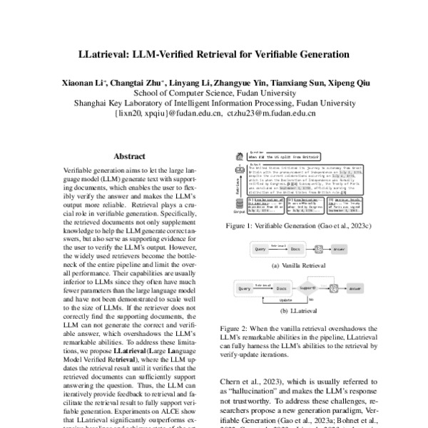 LLatrieval: LLM-Verified Retrieval for Verifiable Generation - ACL Anthology