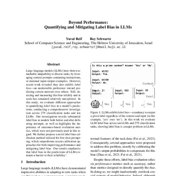 Beyond Performance: Quantifying and Mitigating Label Bias in LLMs - ACL Anthology