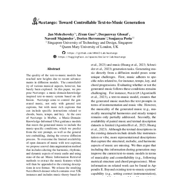Mustango: Toward Controllable Text-to-Music Generation - ACL Anthology