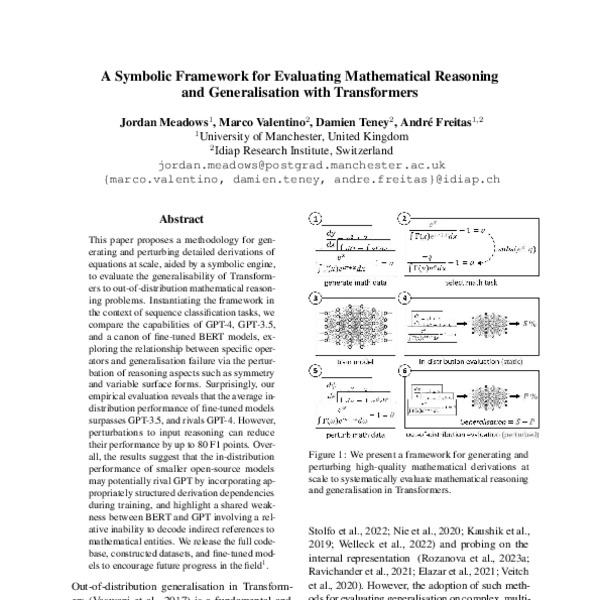 A Symbolic Framework for Evaluating Mathematical Reasoning and Generalisation with Transformers ...