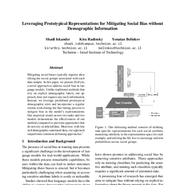 Leveraging Prototypical Representations for Mitigating Social Bias ...
