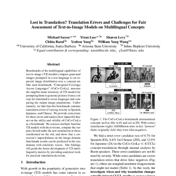 Lost in Translation? Translation Errors and Challenges for Fair Assessment of Text-to-Image ...