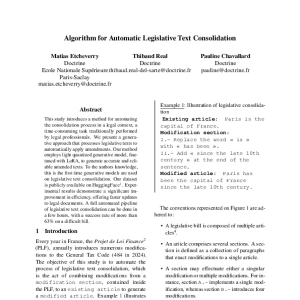 Algorithm For Automatic Legislative Text Consolidation Acl Anthology