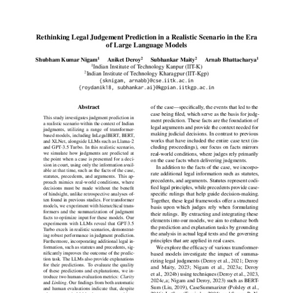Rethinking Legal Judgement Prediction in a Realistic Scenario in the Era of Large Language ...