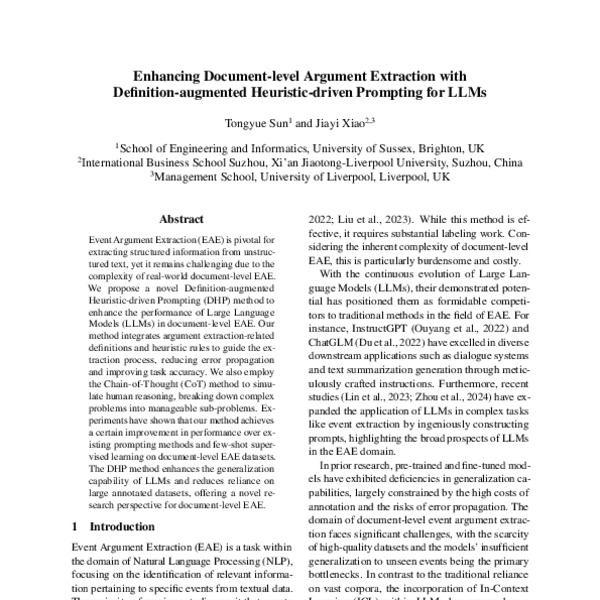 Enhancing Document-level Argument Extraction with Definition-augmented Heuristic-driven ...