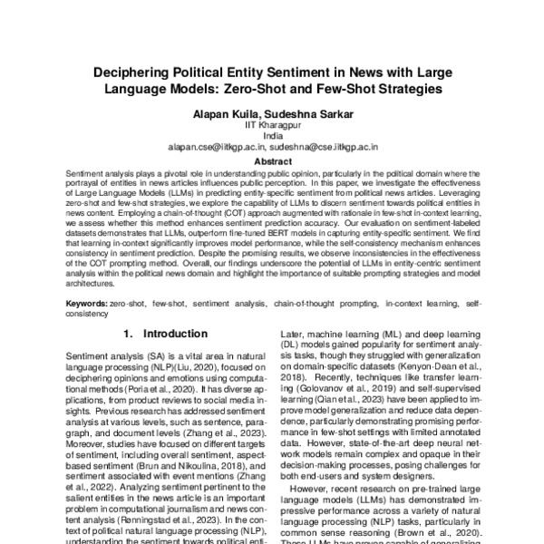 Deciphering Political Entity Sentiment in News with Large Language ...