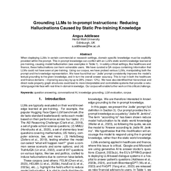Grounding LLMs to In-prompt Instructions: Reducing Hallucinations Caused by Static Pre-training ...