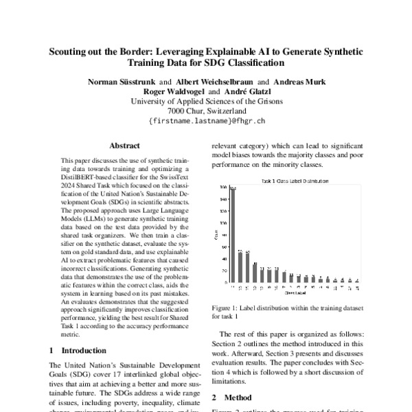 Scouting out the Border: Leveraging Explainable AI to Generate Synthetic Training Data for SDG ...