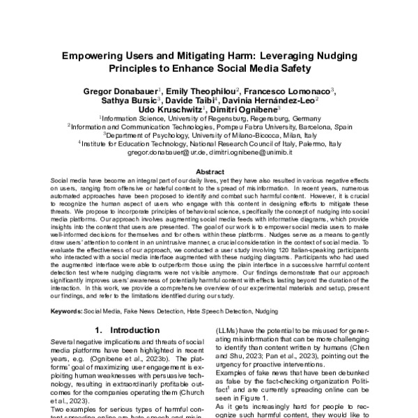 Empowering Users and Mitigating Harm: Leveraging Nudging Principles to ...