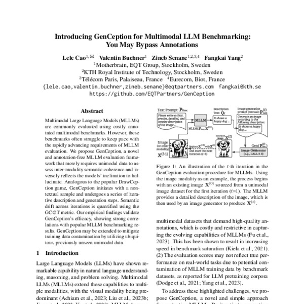 Introducing GenCeption for Multimodal LLM Benchmarking: You May Bypass Annotations - ACL Anthology