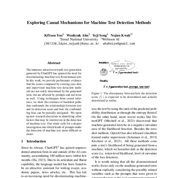 Exploring Causal Mechanisms for Machine Text Detection Methods - ACL ...