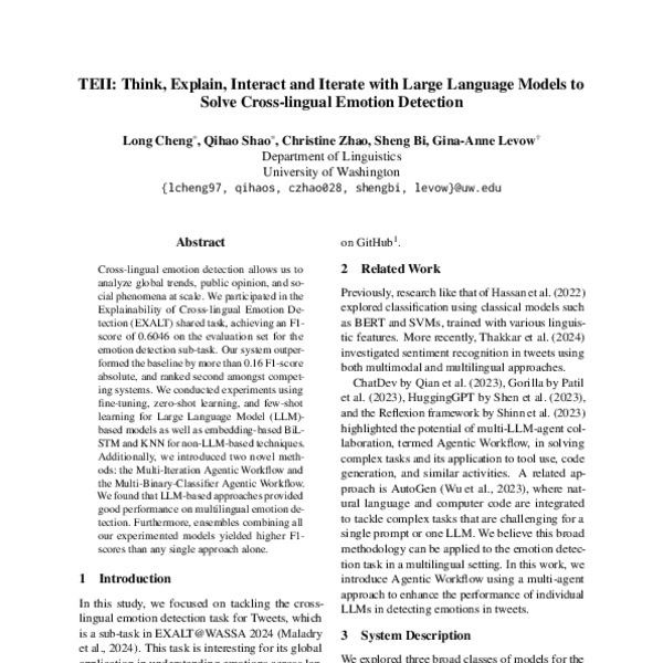 TEII: Think, Explain, Interact and Iterate with Large Language Models ...