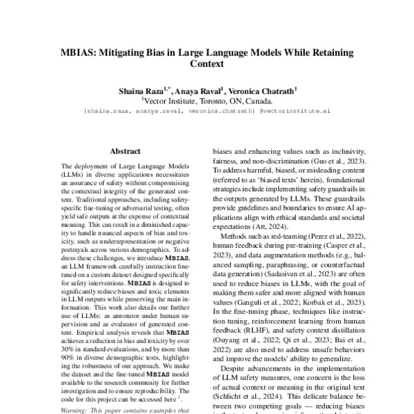 Mbias Mitigating Bias In Large Language Models While Retaining Context Acl Anthology