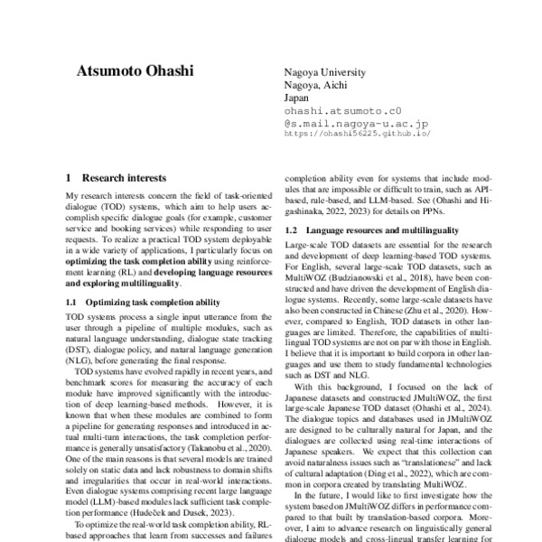 Towards Robust And Multilingual Task Oriented Dialogue Systems Acl