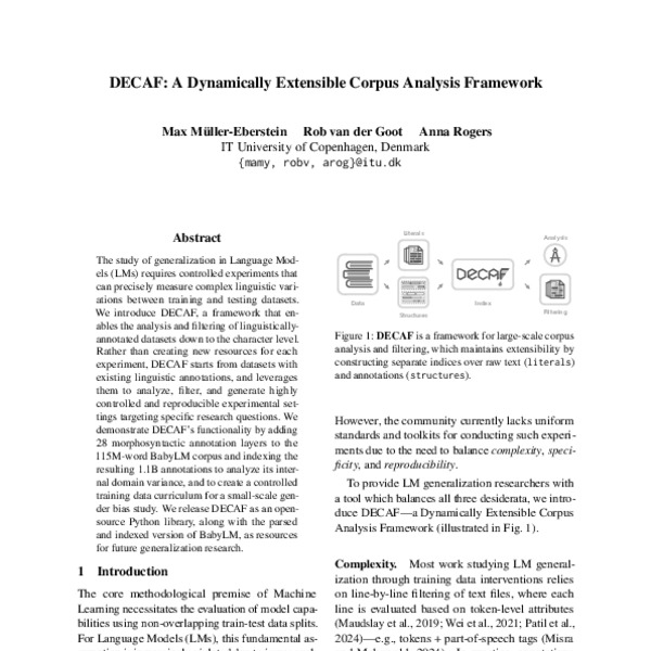 Decaf A Dynamically Extensible Corpus Analysis Framework Acl Anthology