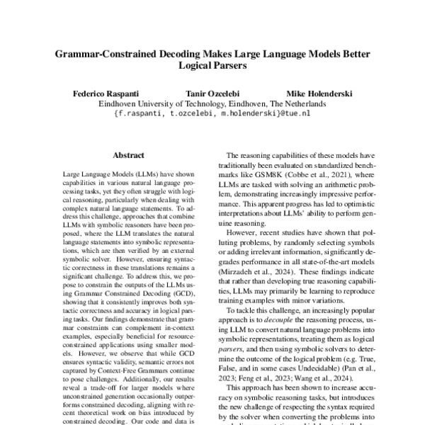 Grammar-Constrained Decoding Makes Large Language Models Better Logical Parsers - ACL Anthology