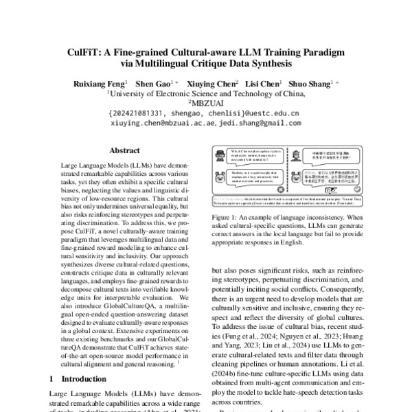 CulFiT: A Fine-grained Cultural-aware LLM Training Paradigm via ...
