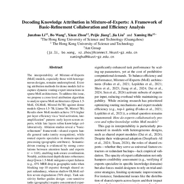 Decoding Knowledge Attribution in Mixture-of-Experts: A Framework of Basic-Refinement ...