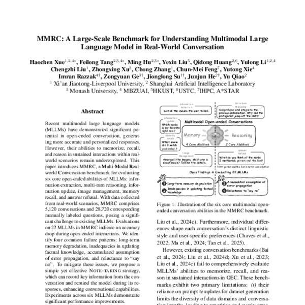 MMRC: A Large-Scale Benchmark for Understanding Multimodal Large Language Model in Real-World ...