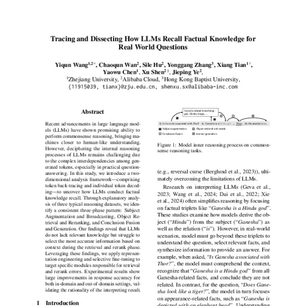 Tracing and Dissecting How LLMs Recall Factual Knowledge for Real World ...