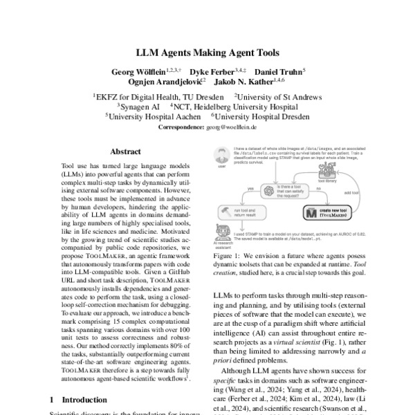 LLM Agents Making Agent Tools - ACL Anthology