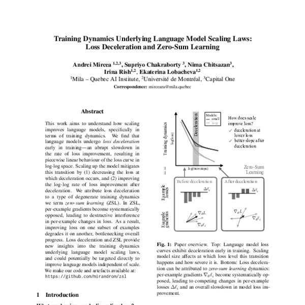 Training Dynamics Underlying Language Model Scaling Laws: Loss ...