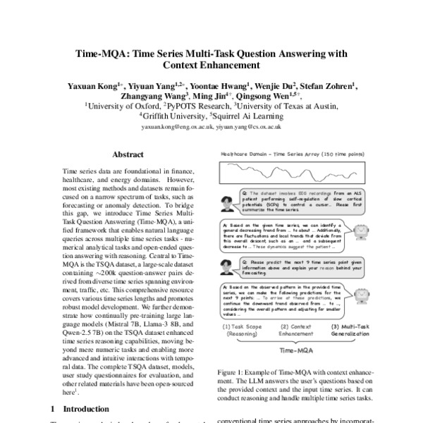 Time-MQA: Time Series Multi-Task Question Answering with Context Enhancement - ACL Anthology