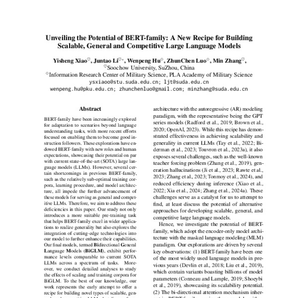 Unveiling the Potential of BERT-family: A New Recipe for Building ...