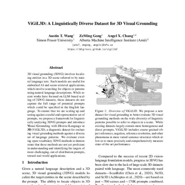 ViGiL3D: A Linguistically Diverse Dataset for 3D Visual Grounding - ACL Anthology