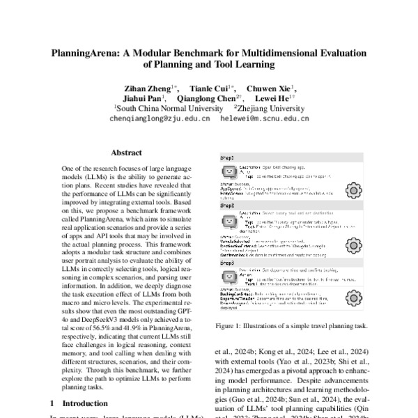 PlanningArena: A Modular Benchmark for Multidimensional Evaluation of ...