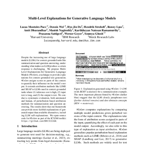 Multi-Level Explanations for Generative Language Models - ACL Anthology