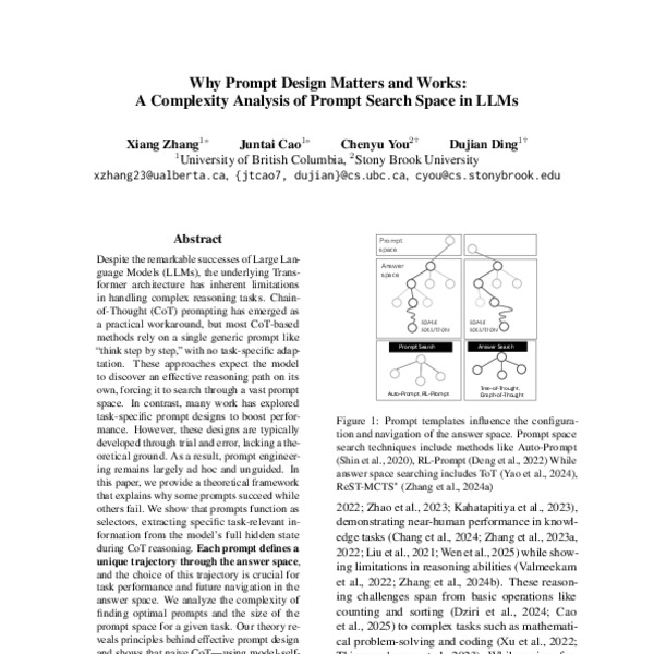 Why Prompt Design Matters and Works: A Complexity Analysis of Prompt ...