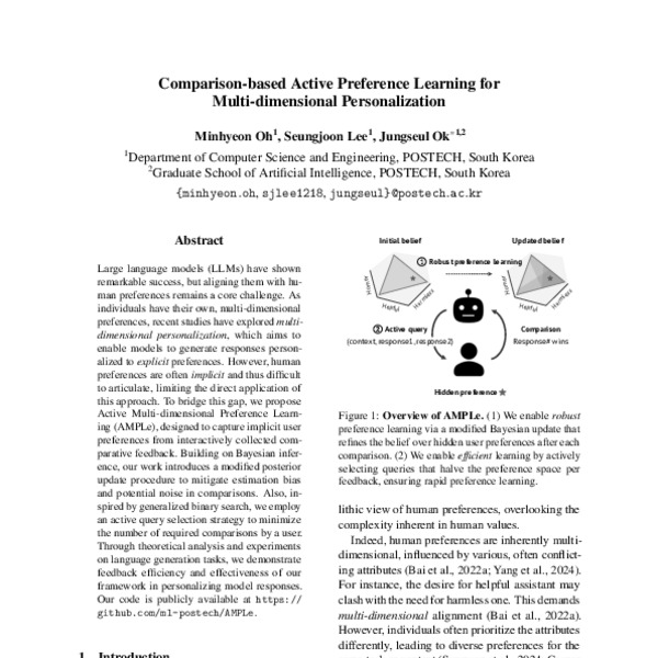 Comparison-based Active Preference Learning for Multi-dimensional Personalization - ACL Anthology
